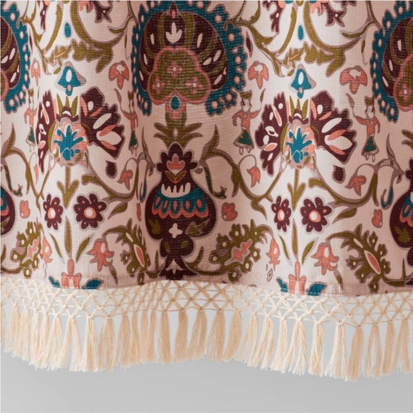 Threshold | Bath | Threshold New Boho Floral Border Shower Curtain Pink ...